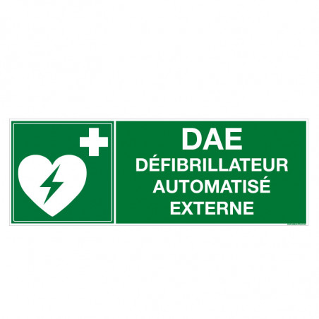 PANNEAU DAE DEFIBRILLATEUR AUTOMATISE EXTERNE (B0443)