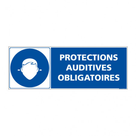 Panneau PROTECTIONS AUDITIVES OBLIGATOIRES (E0618)