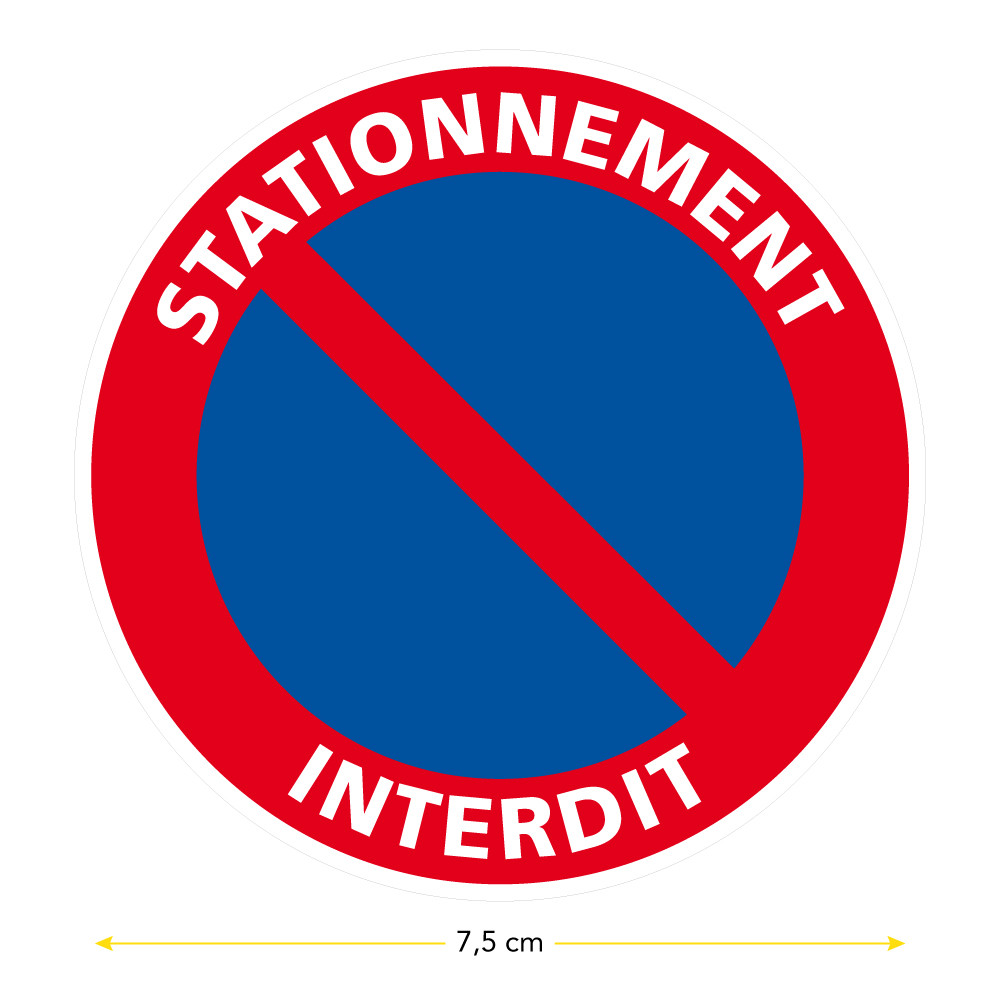 Autocollant Stationnement Interdit