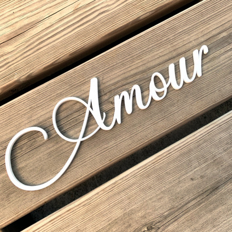 Mot Décoratif Maison Plexi Blanc Déco Murale Relief Wallart