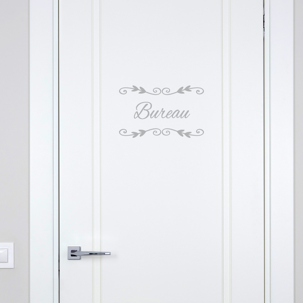 STICKER PORTE BUREAU DECO CHIC (I0301)