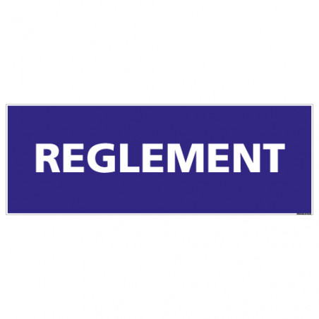 PANNEAU REGLEMENT (G1445)