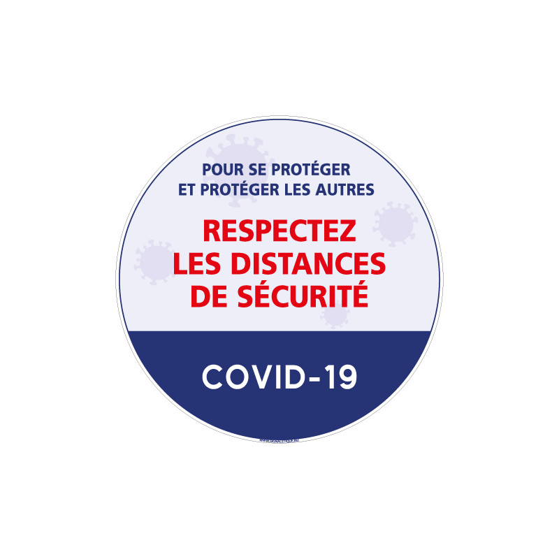 SIGNALISATION COVID 19 DE SOL - GARDEZ LES DISTANCES DE SECURITE ...