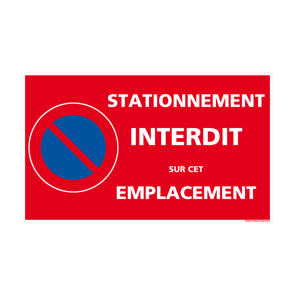 Lot de 24 autocollants Stationnement Interdit - Stickers interdit de ...