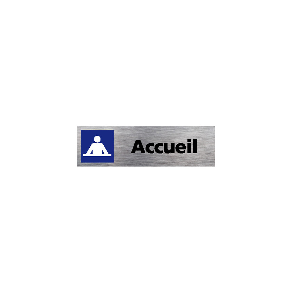 Pictogramme ACCUEIL (Q0101). Signalisation Porte - 170 X 50 mm ...