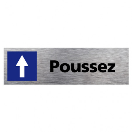 Pictogramme POUSSEZ (Q0106). Signalisation Porte Rectangulaire ...
