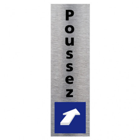Pictogramme POUSSEZ (Q0135). Signalisation Porte Rectangulaire ...
