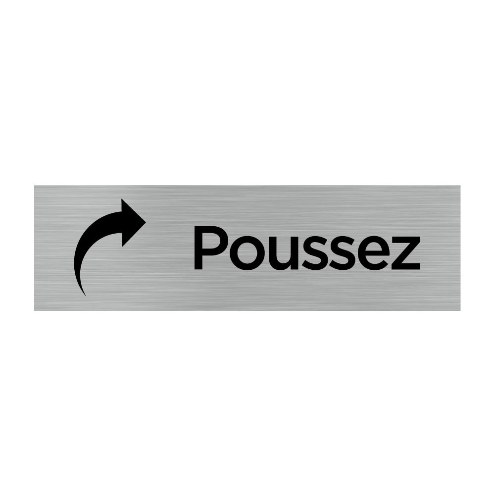 Pictogramme POUSSEZ (Q0058). Signalisation Porte - 170 X 50 mm ...