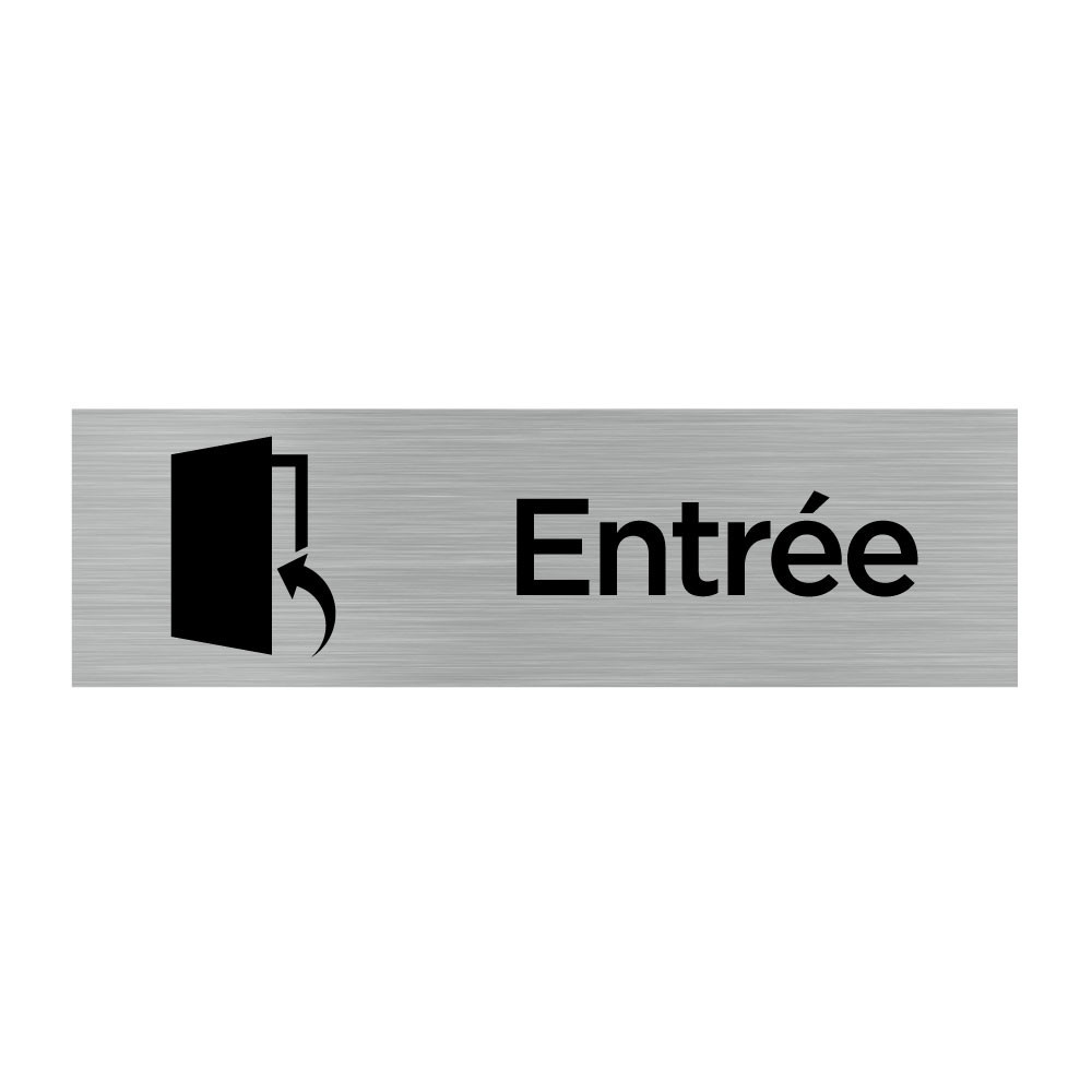 Pictogramme ENTREE (Q0074). Signalisation Porte - 170 X 50 mm ...