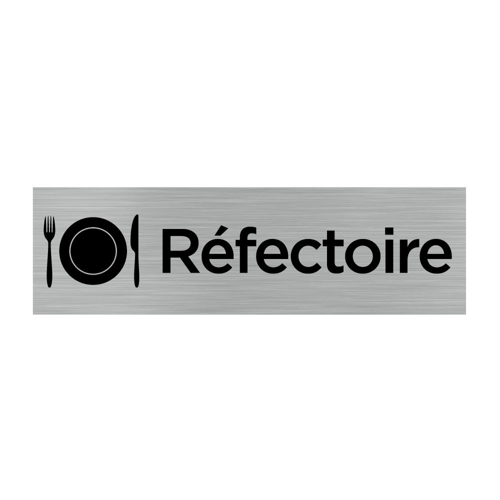Pictogramme REFECTOIRE (Q0075). Signalisation Porte - 170 X 50 mm ...