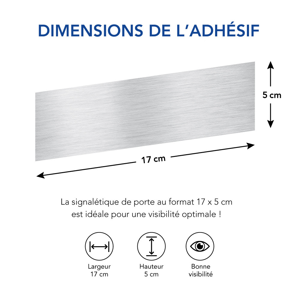 Pictogramme FRAPPER ET ENTRER (Q0422). Signalisation Porte - 170 X 50 ...