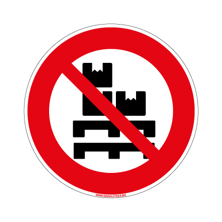 PANNEAU ROND STOCKAGE INTERDIT (D1180)