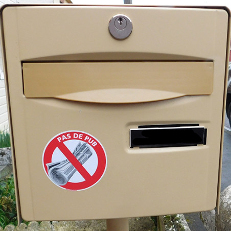 Lot de 2 STICKERS PAS DE PUB SVP (G1408)