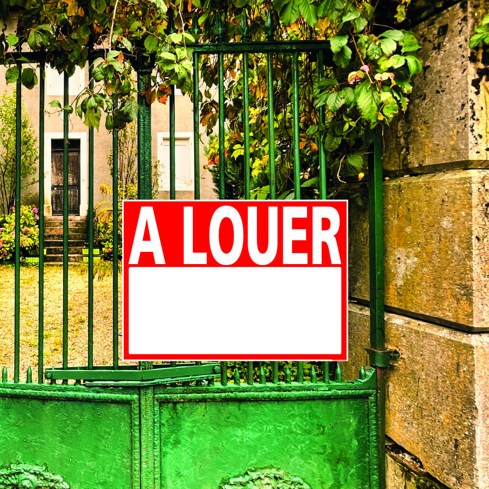 Panneau de signalisation "À LOUER" (Personnalisable) - 700 X 500mm