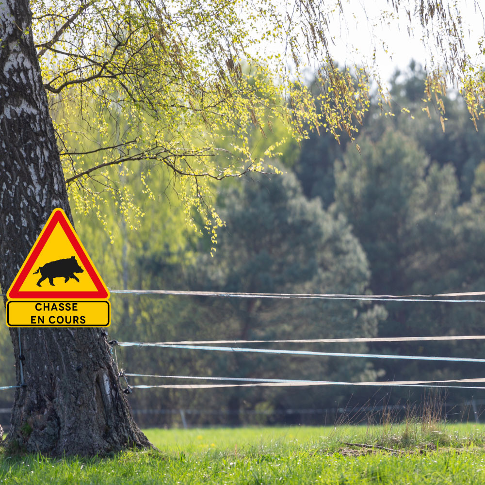 Panneau de chasse en cours. Attention Chasse en Cours. Pancarte de Signalisation | eBay