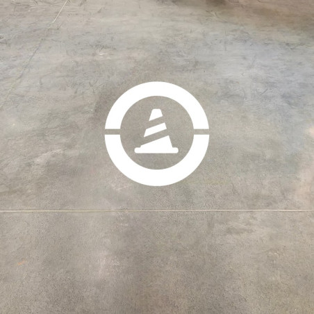 Pochoir Cône de Signalisation. Marquage au Sol Plot de Chantier