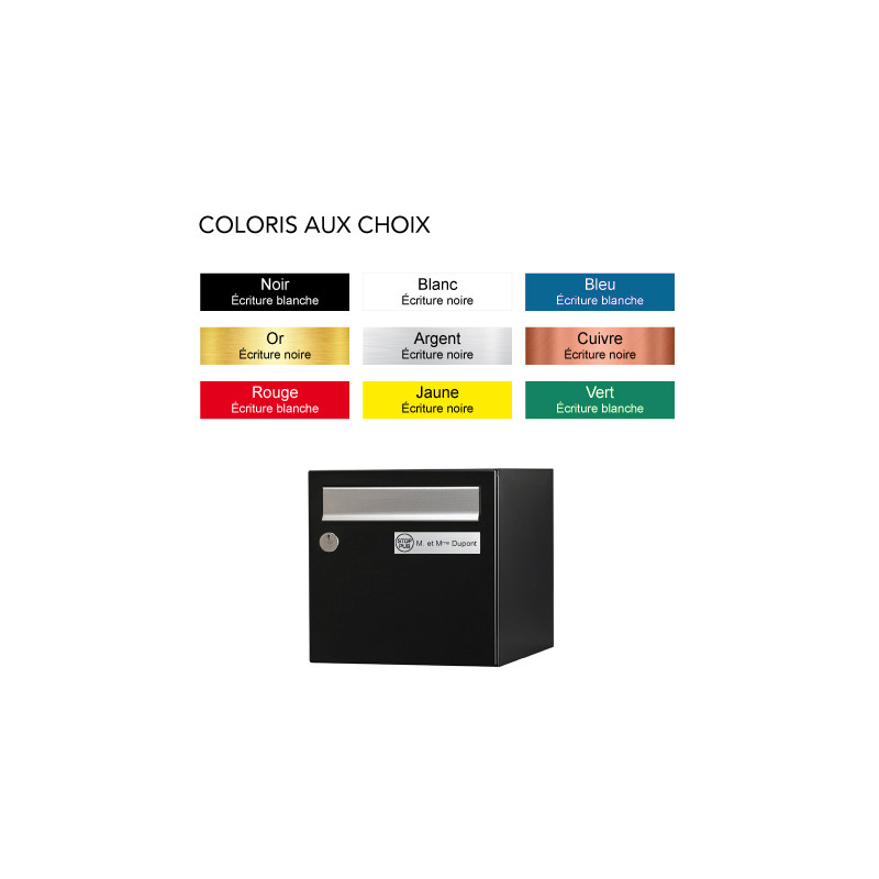 PLAQUE GRAVEE POUR BOITE AUX LETTRES STOP PUB PERSONNALISABLE (BAL0003 ...