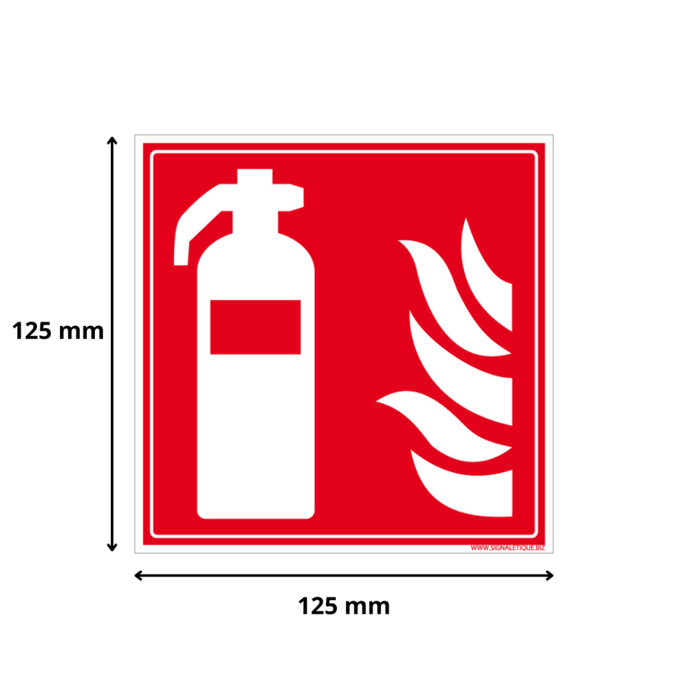 Panneau Extincteur Incendie. Signalisation Incendie. Sticker, Pvc, Alu
