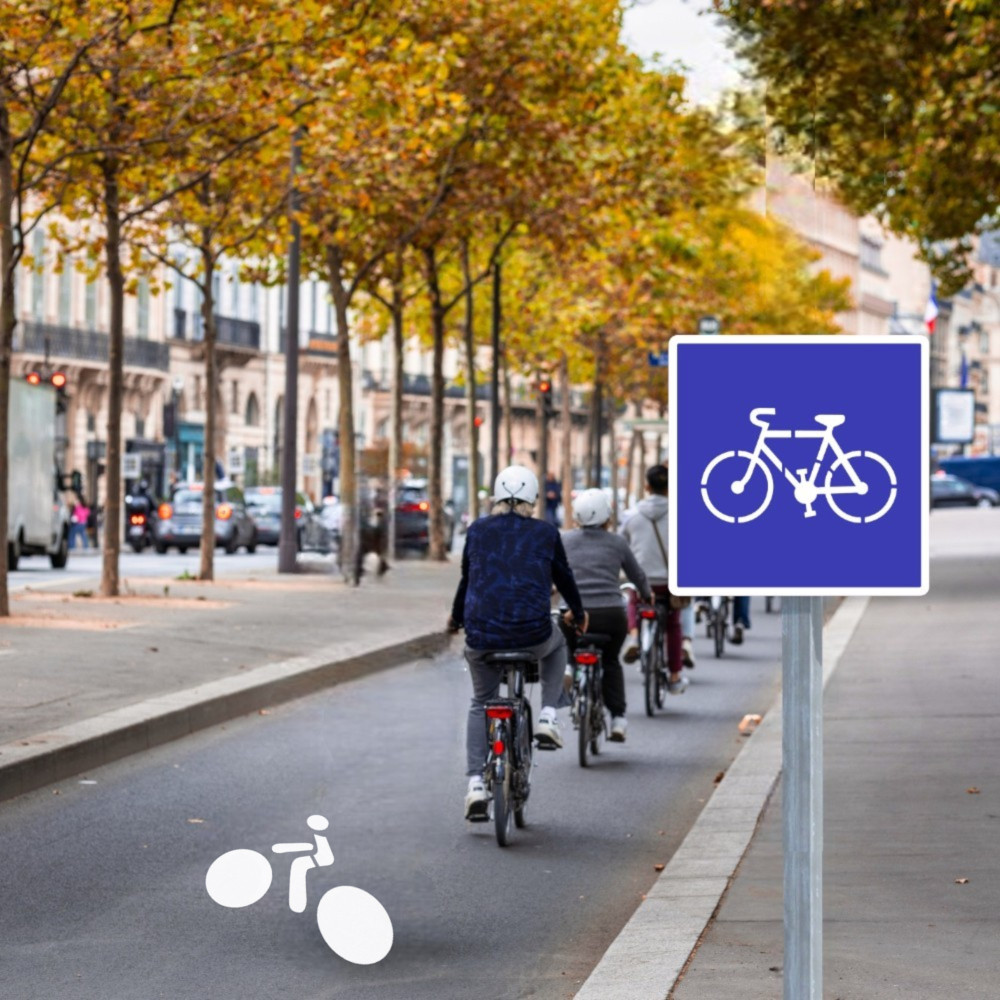 PANNEAU PISTE CYCLABLE — SIGNALISATION ROUTIÈRE