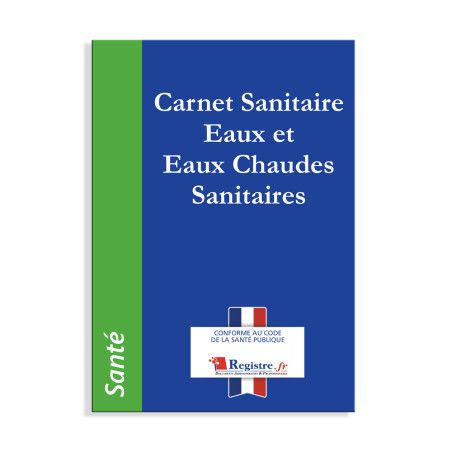 Carnet sanitaire eaux et eaux chaudes sanitaires - Carnet obligatoire