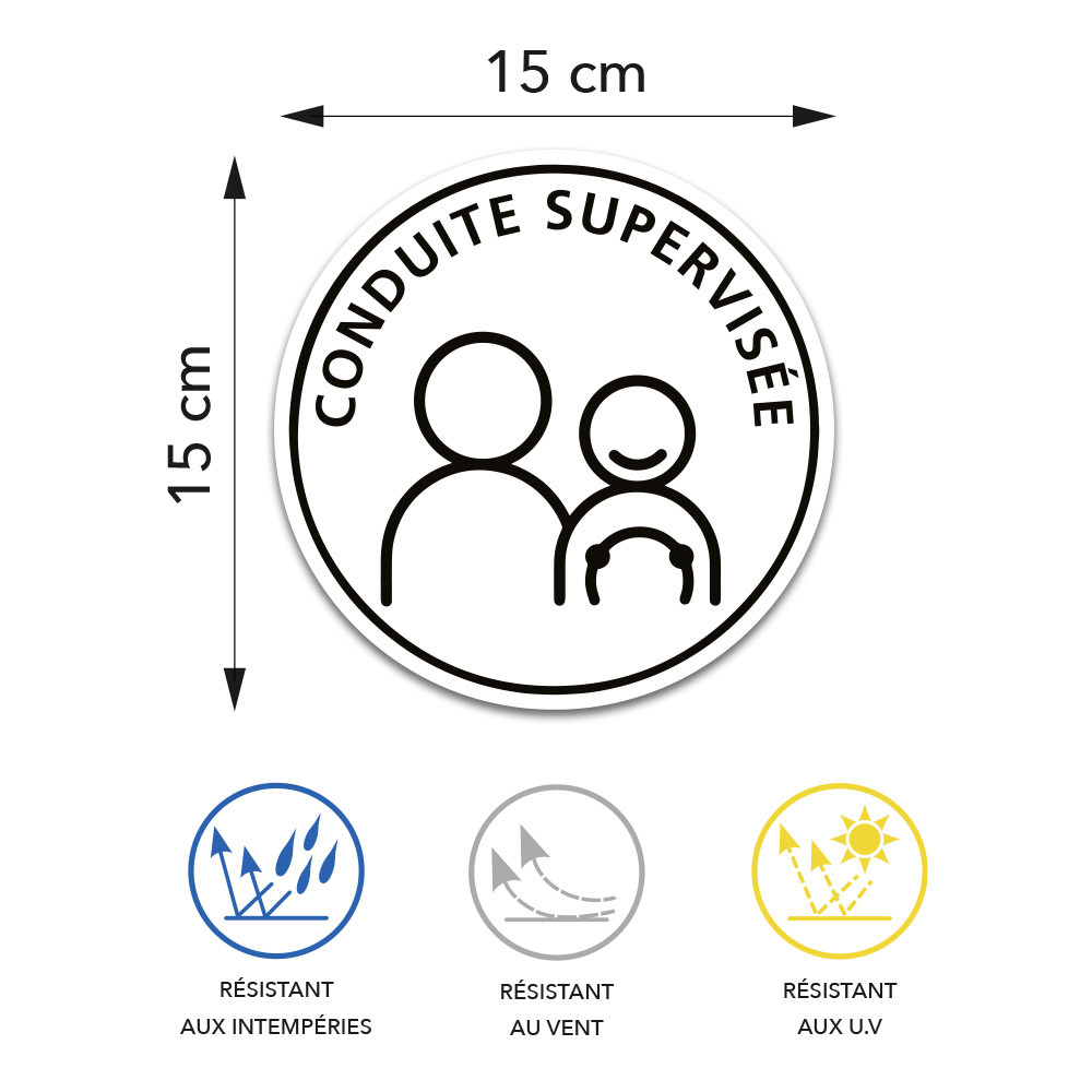 Disque magnétique conduite supervisée en lot de 2