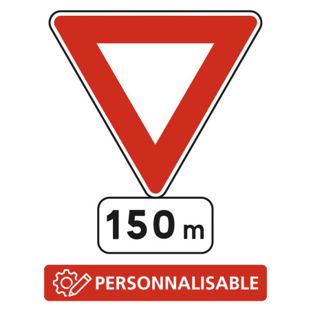 Panneau routier cédez le passage AB3b - Signalisation priorité ...