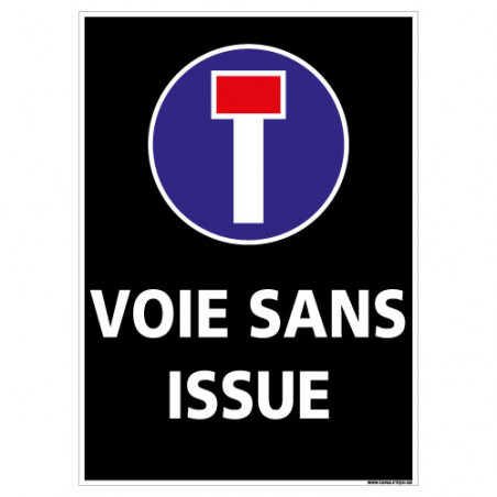 PANNEAU VOIE SANS ISSUE (L0286)