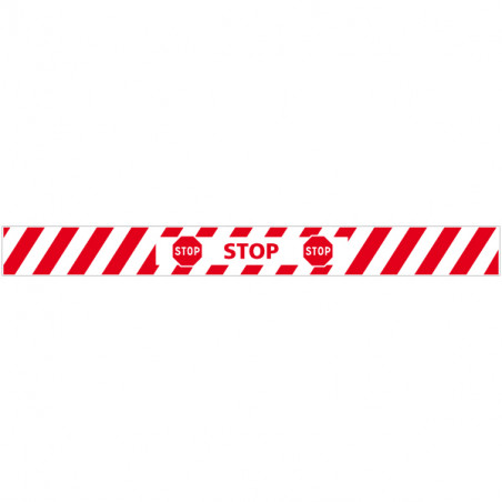 LOT DE 4 BANDES DE MARQUAGE AU SOL STOP (G1156)