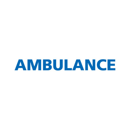 Adhésif TEXTE AMBULANCE (AMB6)