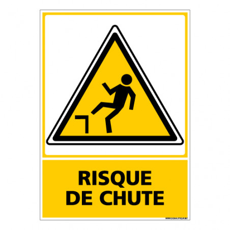 Panneau RISQUE DE CHUTE (C0676)