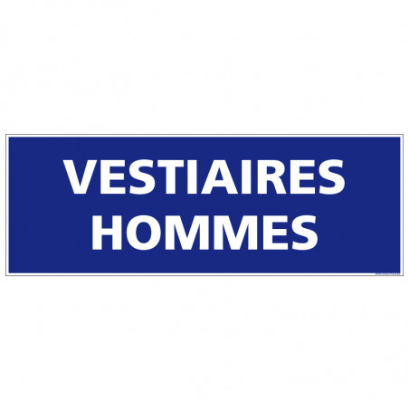 PANNEAU VESTIAIRES HOMMES (G1596)